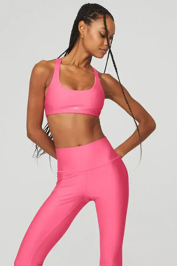Alo Yoga Airlift Take Charge Bra - Pink Fuchsia | Editorialist